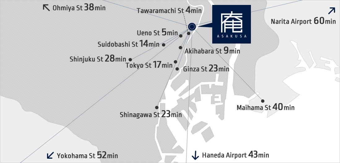 2-minute walk from Tsukuba Express Asakusa Station｜HOTEL ANN ASAKUSA